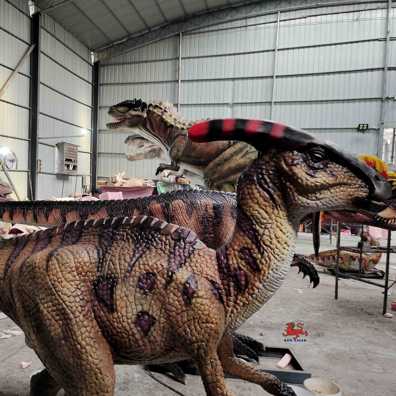 Dinosaurus yang terlihat realistis Parasaurolophus