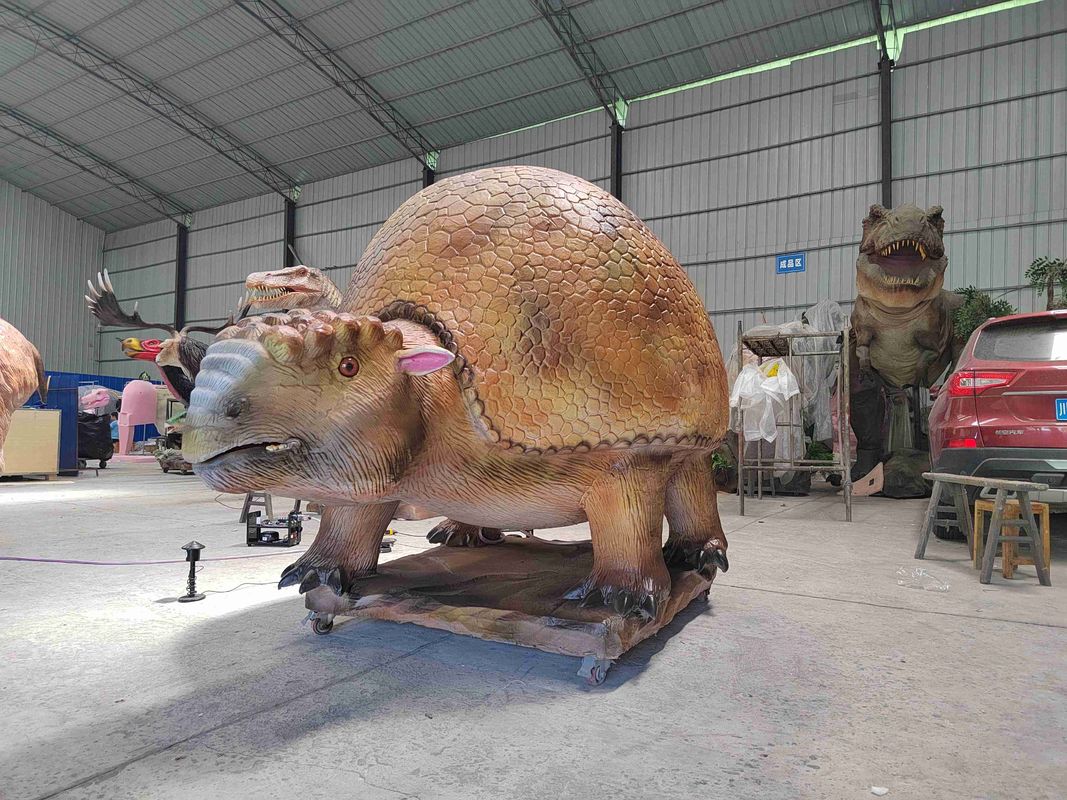 Life Sized Animatronic Animal Ice Age Animated Glyptodon Sculpture