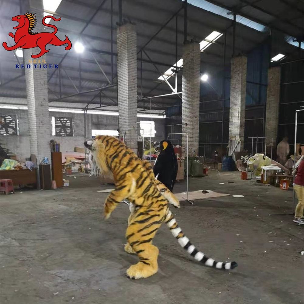 Customized Infrared Sensor Realistic Tiger Costume Suit For Theme Party ...