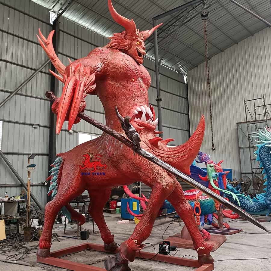 Large Realistic Animatronic Animals Ancient Chinese Mythical Creatures ...