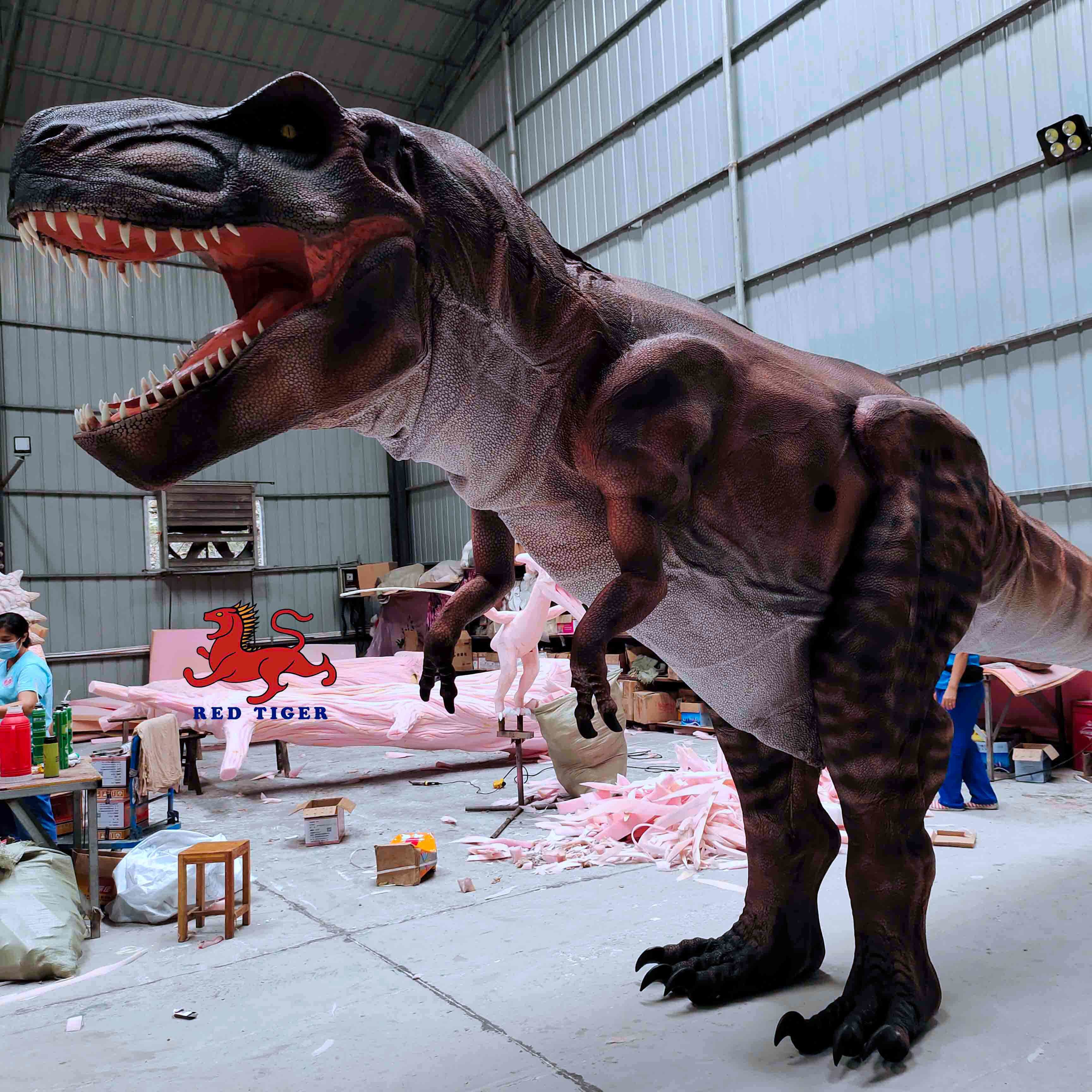 Large Realistic T Rex Lifelike Adult Costume Trex Hidden Legs Dinosaur